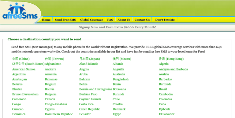 AFreeSMS Review: Bridging the Borders with Free SMS!